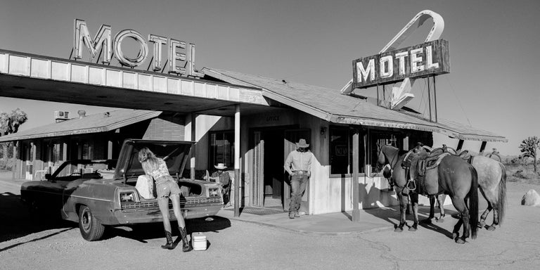 Beau Simmons - The Four Aces Motel (20" x 40") For Sale at 1stDibs