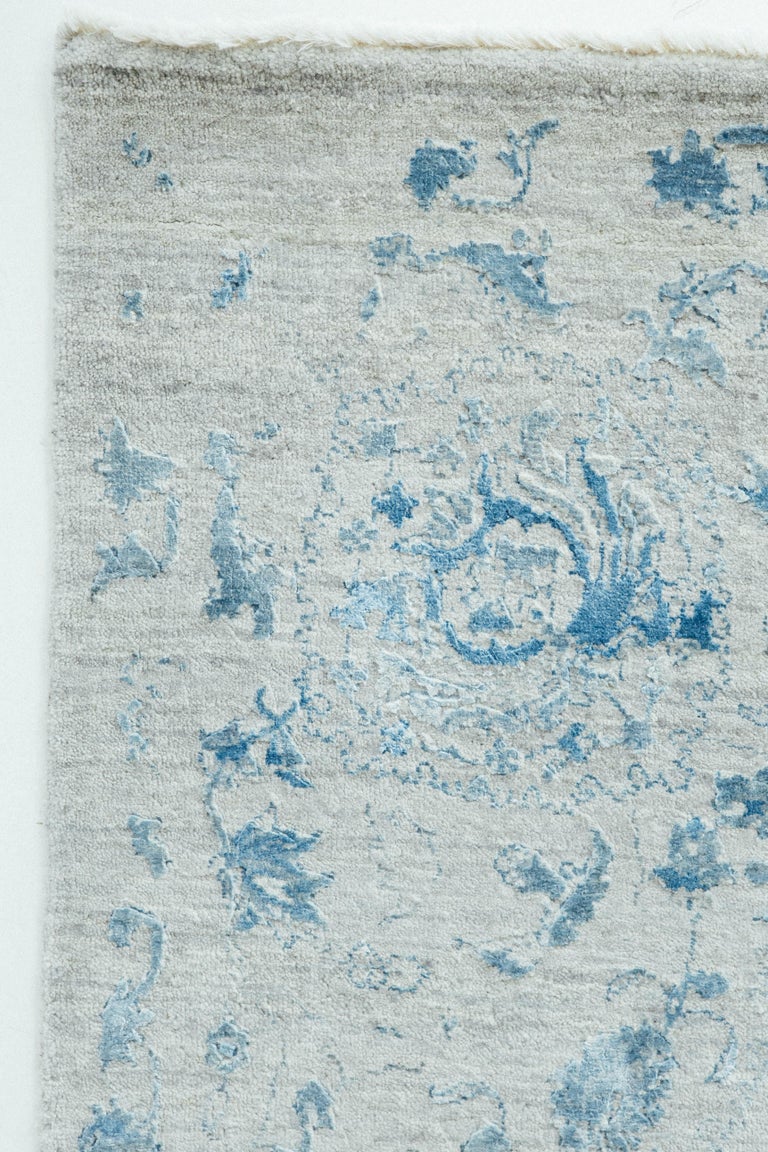 Beaufort Rug Transitional Design Allure Embossed Wool and Silk For Sale ...