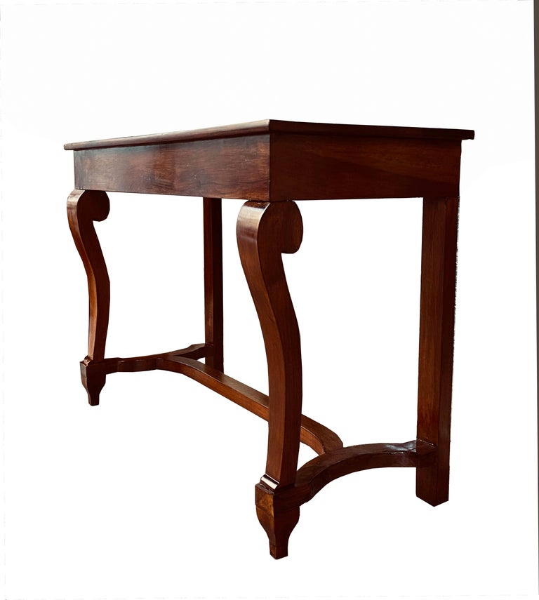 Beautiful 19th Century Antique Italian Walnut Console For Sale at 1stDibs