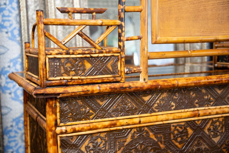 Beautiful 19th Century English Bamboo Vanity at 1stDibs
