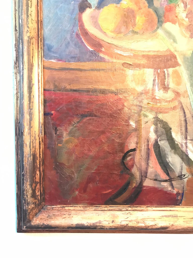 Beautiful Abstract Oil on Canvas by Danish Artist Georg Glud at 1stdibs