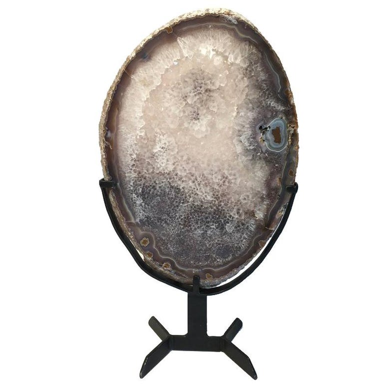 Beautiful Agate Geode Slice For Sale at 1stDibs