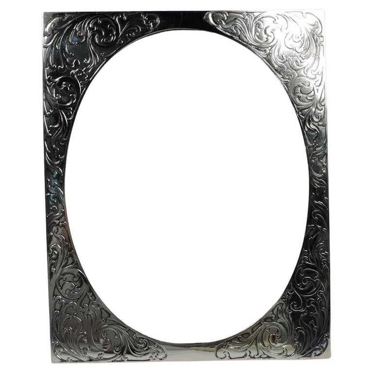Beautiful American Art Nouveau Sterling Silver Picture Frame For Sale ...