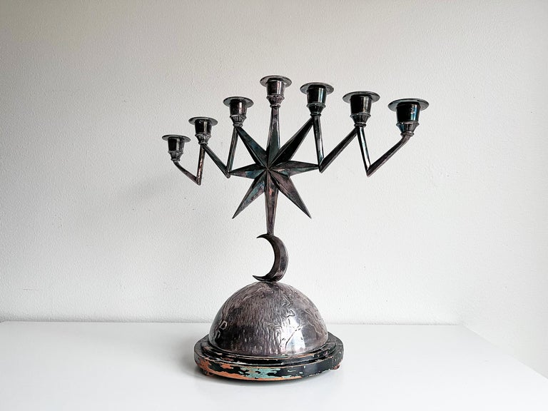 Art Deco 7-Armed Candelabra, 1920 - 30s For Sale at 1stDibs