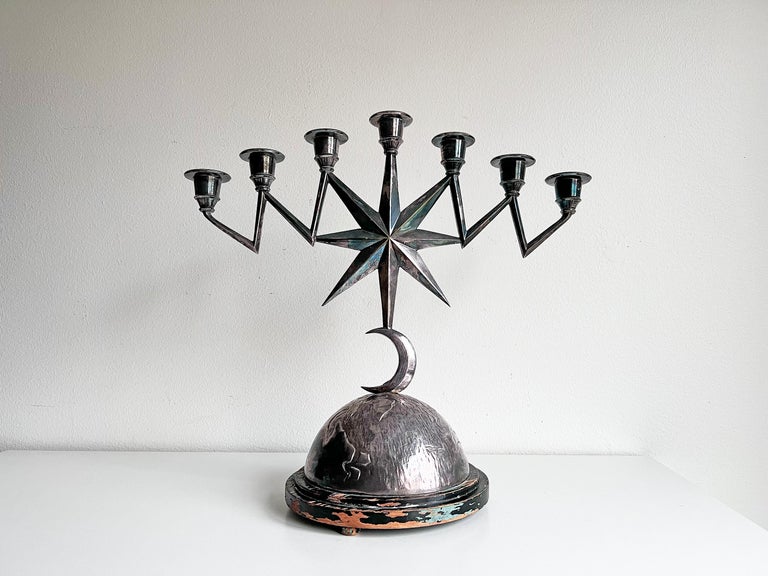 Art Deco 7-Armed Candelabra, 1920 - 30s For Sale at 1stDibs