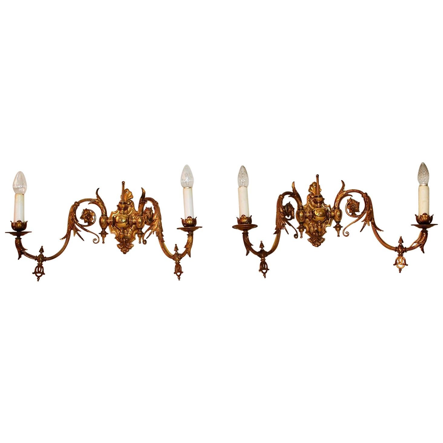 Beautiful and Elegant French Bronze Sconces at 1stDibs | beautiful sconces