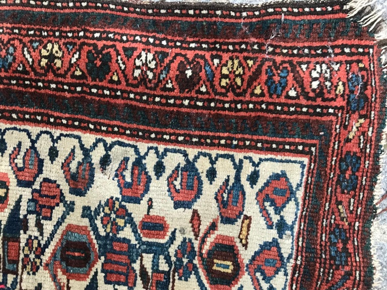 Beautiful Antique Kurdish Malayer Rug For Sale at 1stDibs
