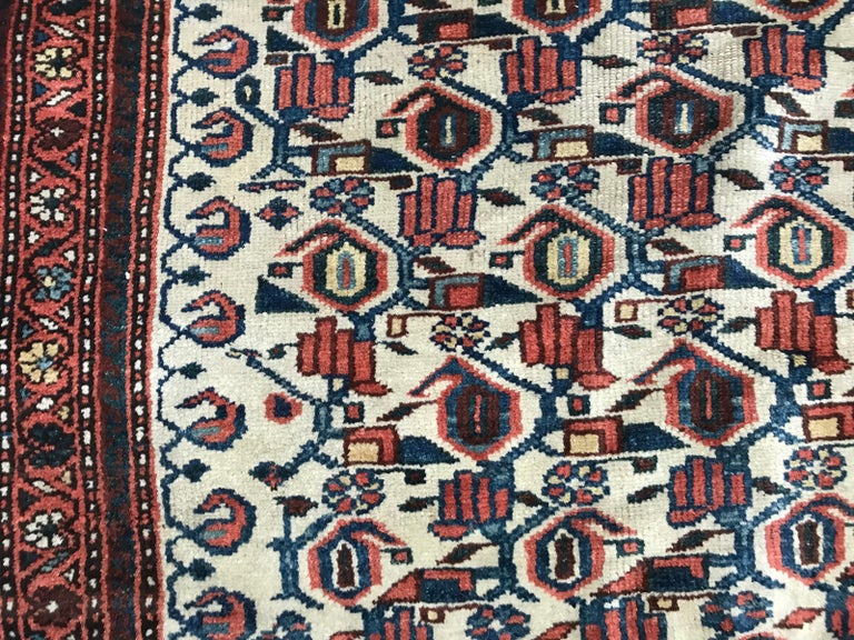 Beautiful Antique Kurdish Malayer Rug For Sale at 1stDibs