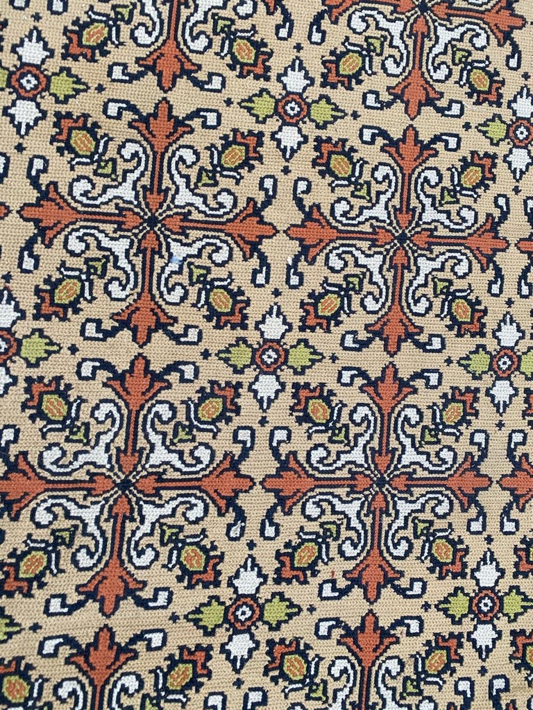 Beautiful Antique Large Portuguese Flat Rug For Sale at 1stDibs