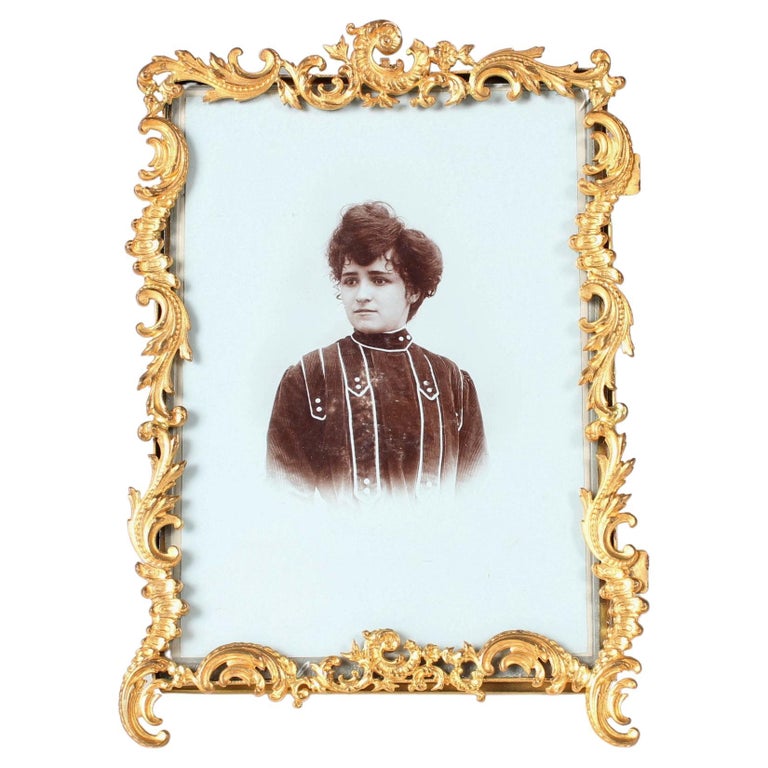 Beautiful Antique Picture Frame, Brass, Around 1880 For Sale at 1stDibs