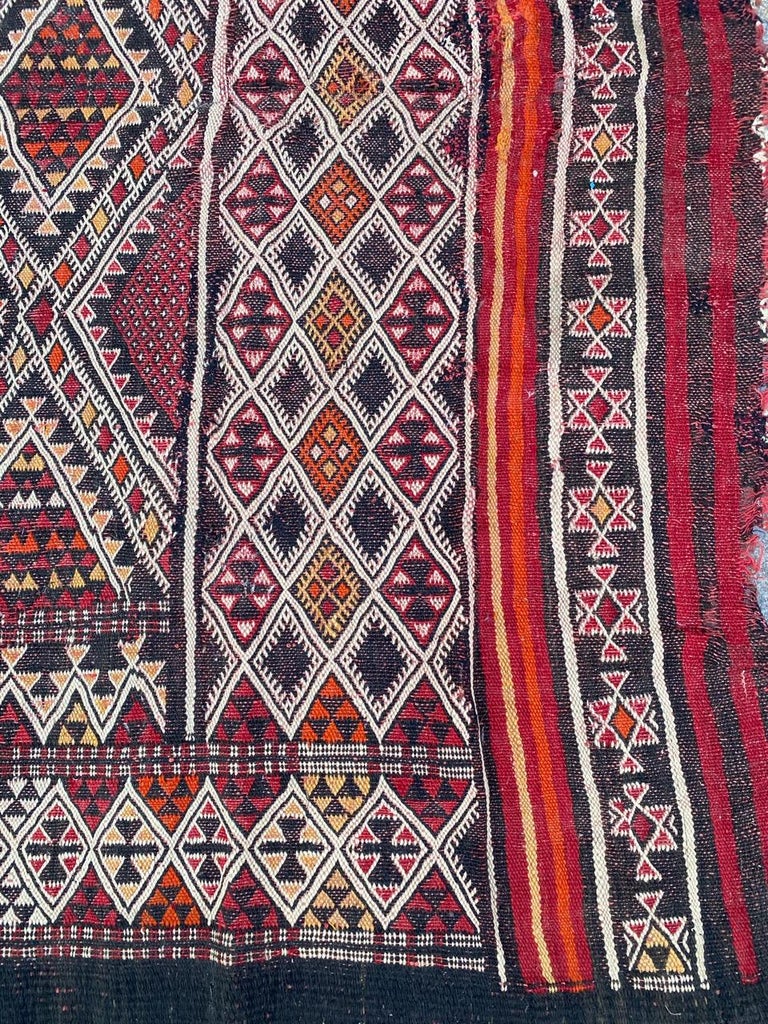 Beautiful Antique Tribal Moroccan Kilim For Sale at 1stDibs