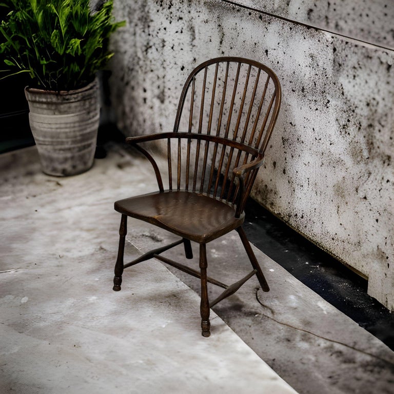 Beautiful Antique Windsor Wooden Chair, 19th Century, England For Sale ...