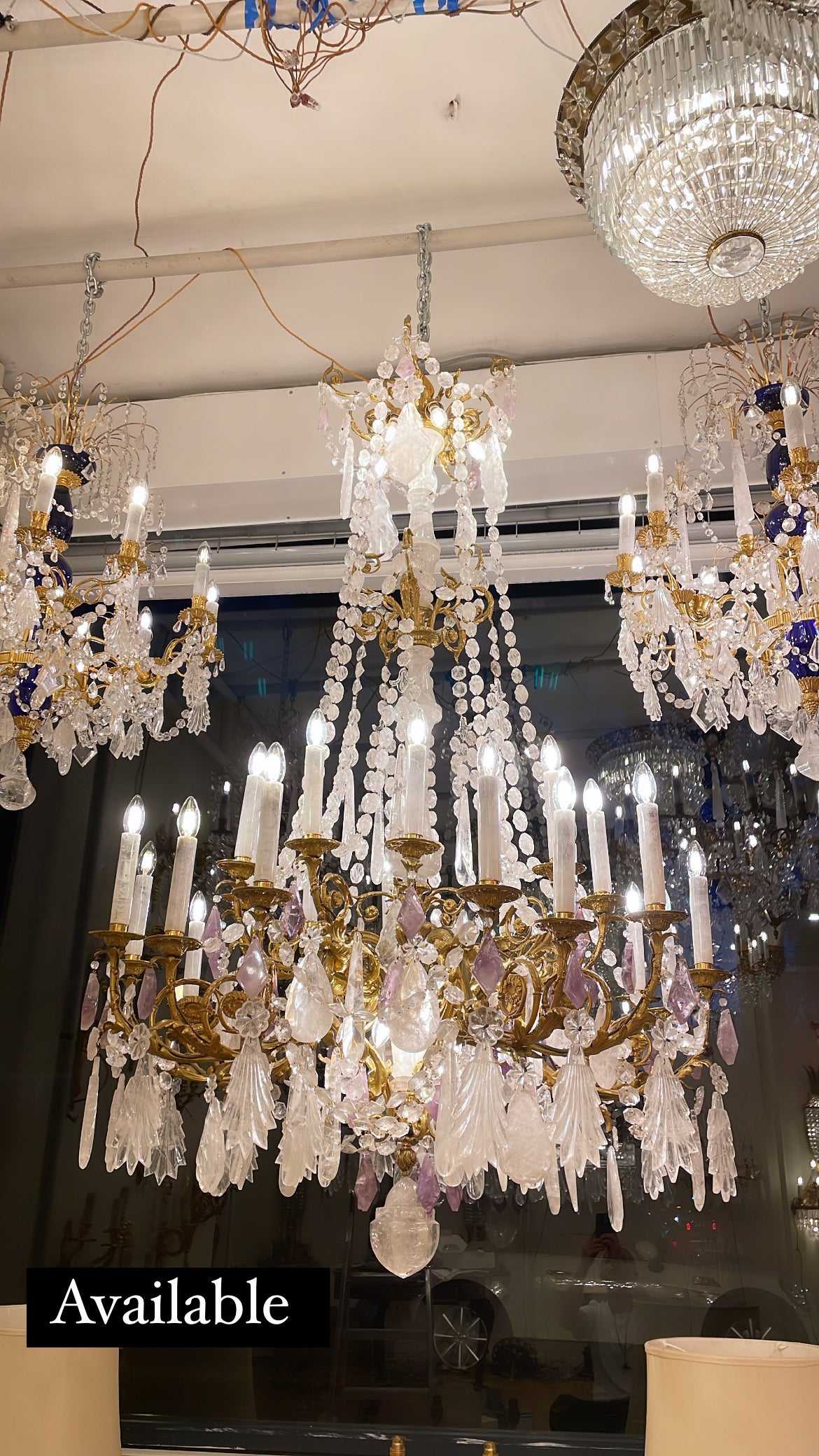 Beautiful Clear Crystal French Chandelier For Sale at 1stDibs