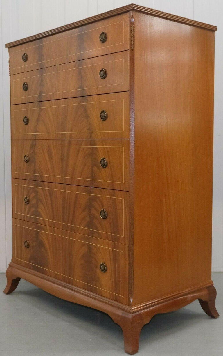 Beautiful Beithcraft Ltd Scotland Contemporary Flamed Figure Chest of ...