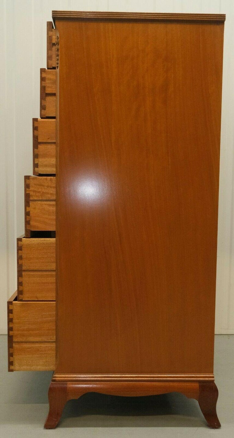 Beautiful Beithcraft Ltd Scotland Contemporary Flamed Figure Chest of ...