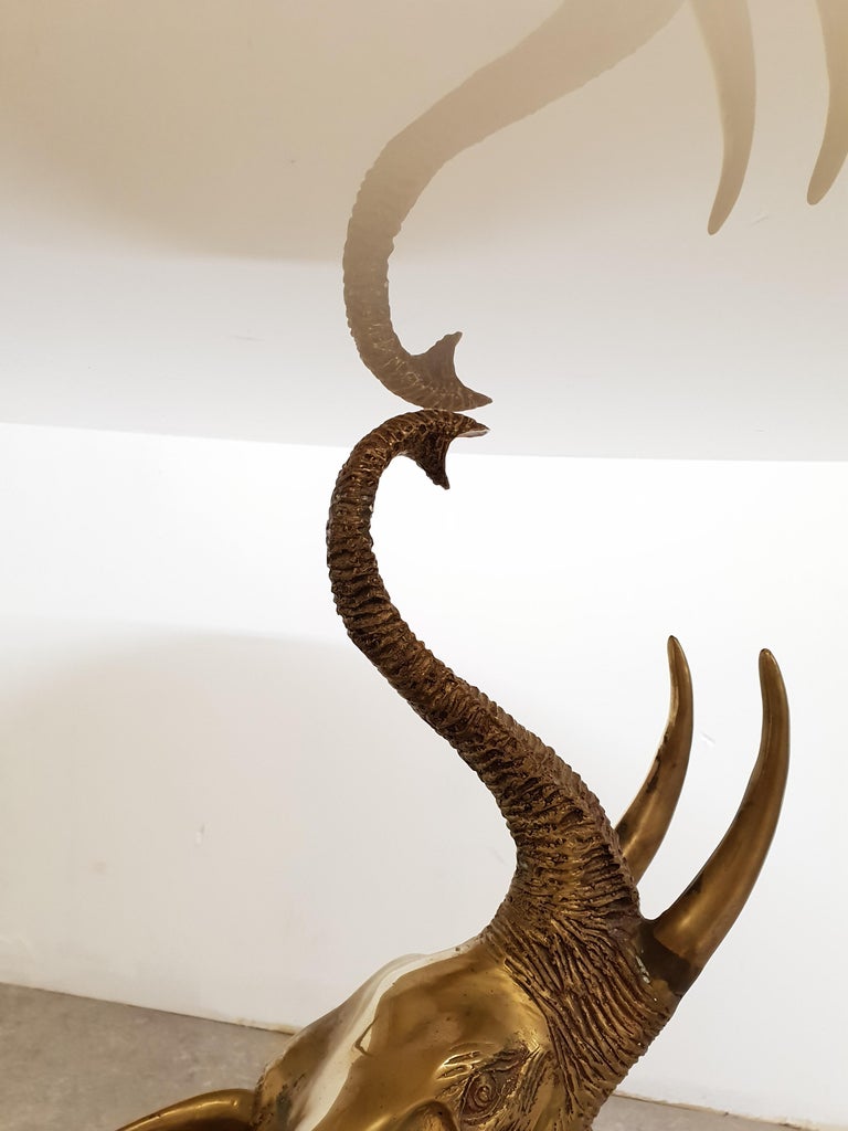 Beautiful Brass Elephant Dining Table, 1970s For Sale at 1stDibs ...