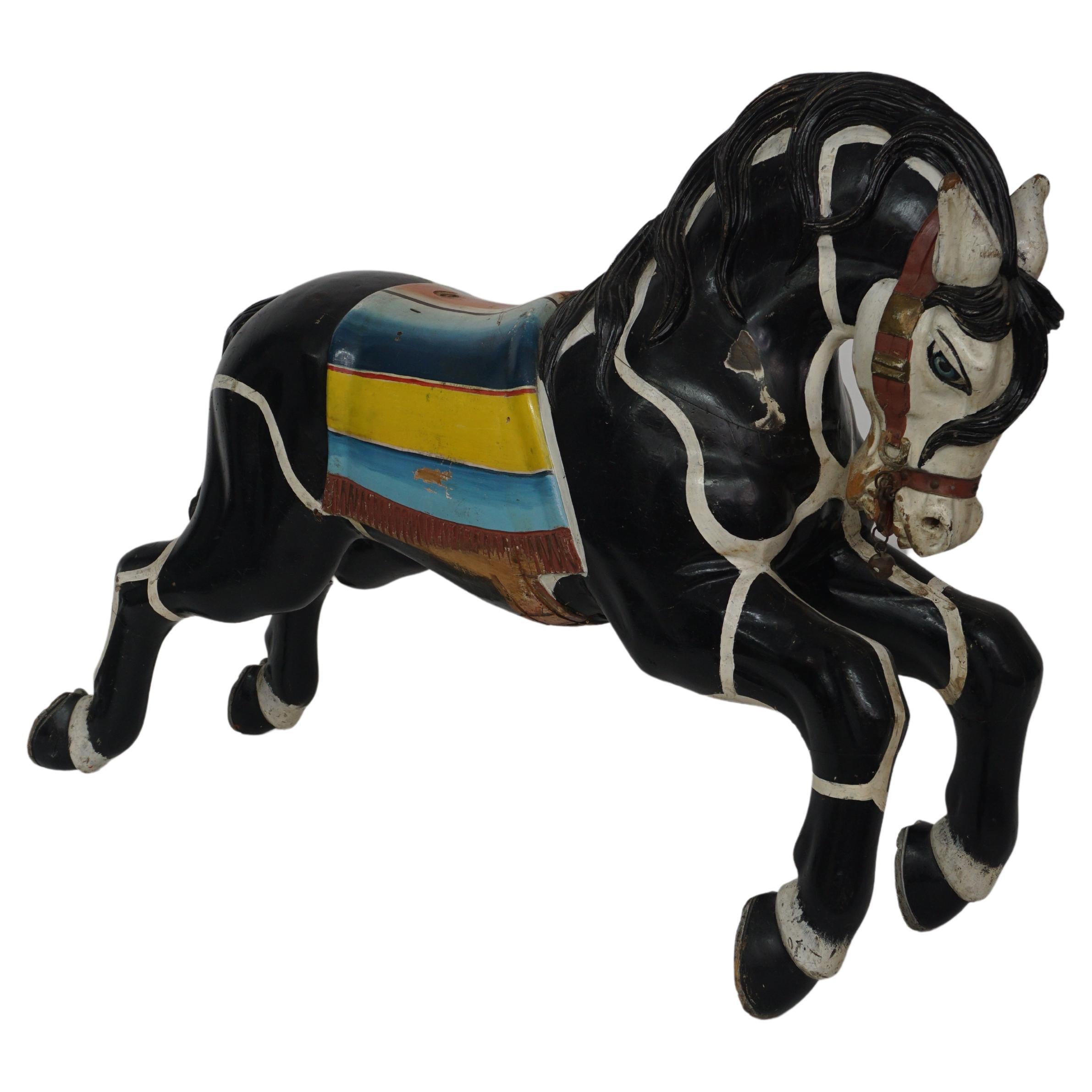 Painted 19th Century Antique American Carousel Horse For Sale at 1stDibs