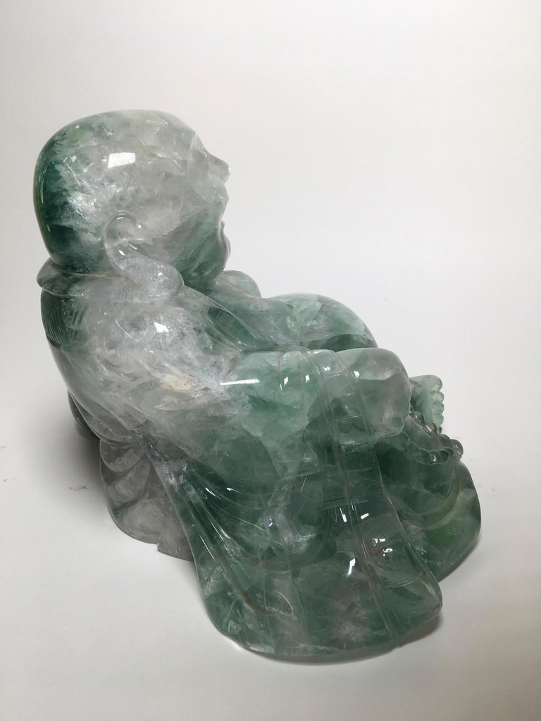 Beautiful Carved Fluorite Sculpture For Sale at 1stDibs