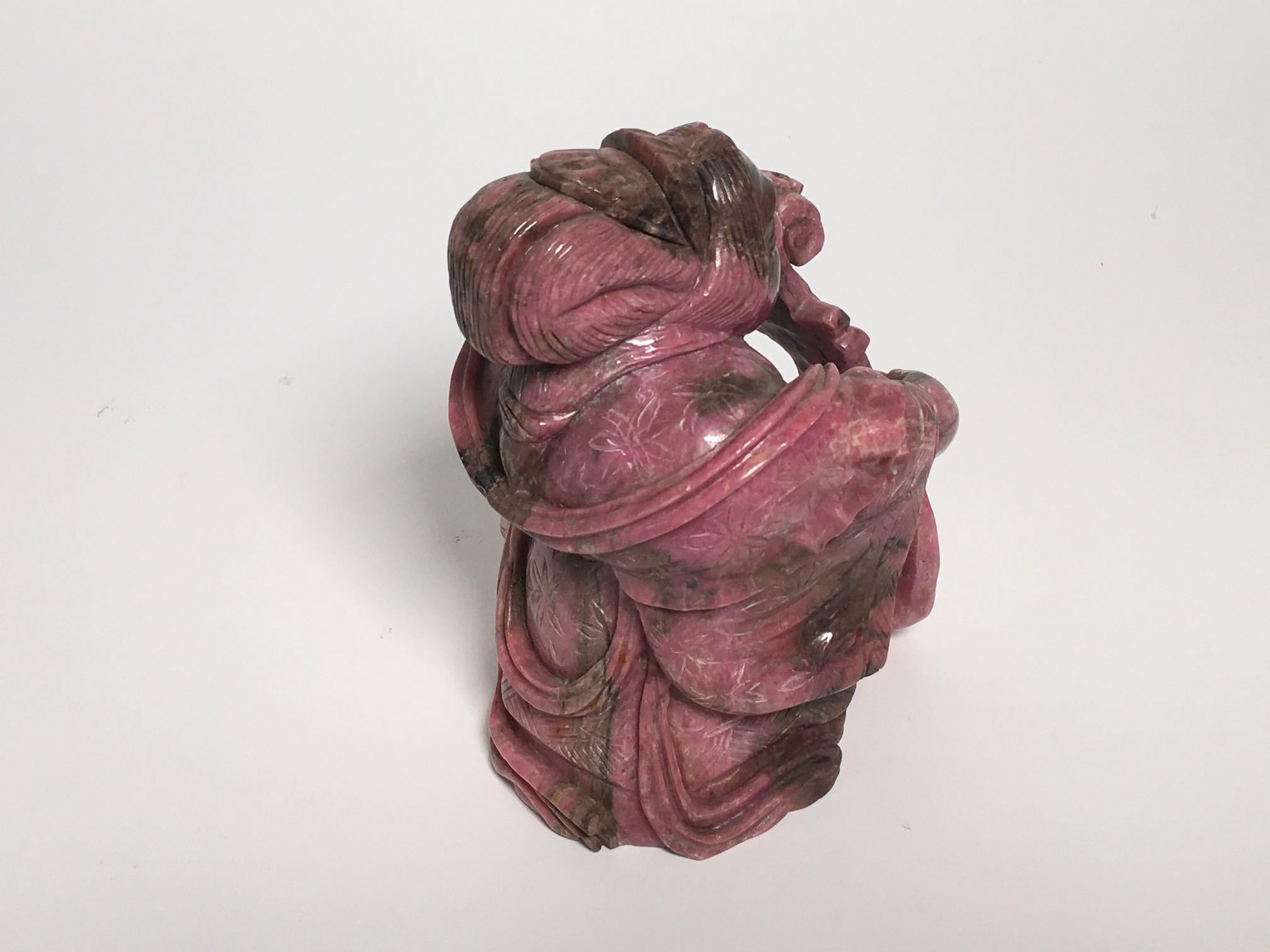 Beautiful Carved Jasper Sculpture For Sale at 1stDibs