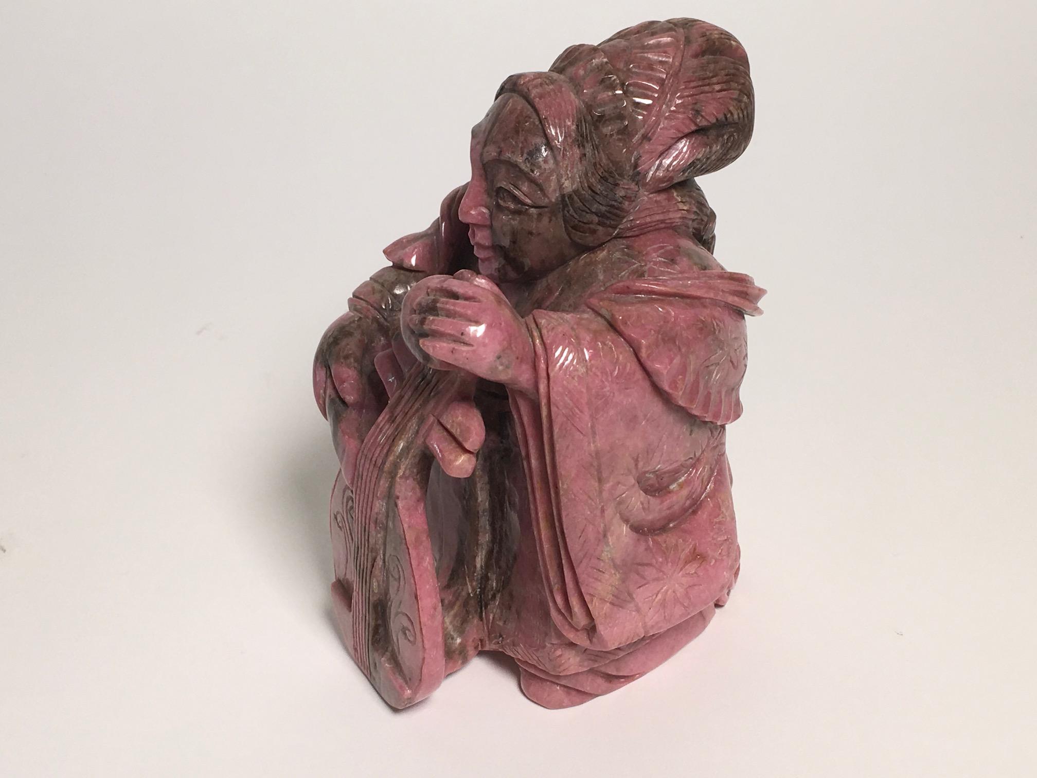 Beautiful Carved Jasper Sculpture For Sale at 1stDibs