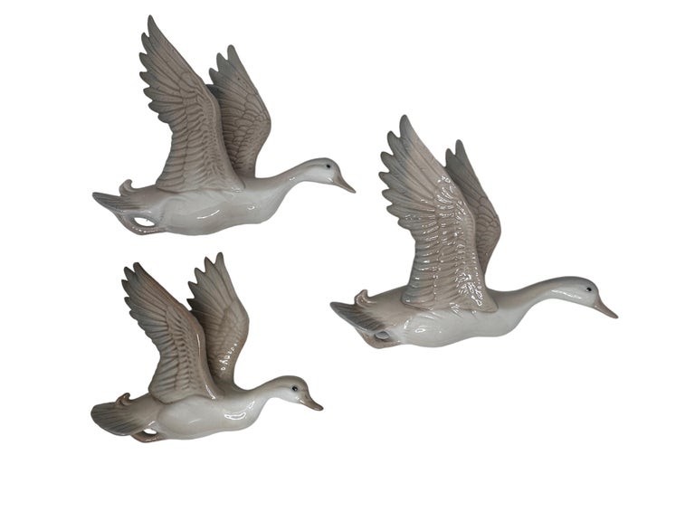 Beautiful Ceramic Set of Three Flying Goose Wall Decoration, 1960s For ...