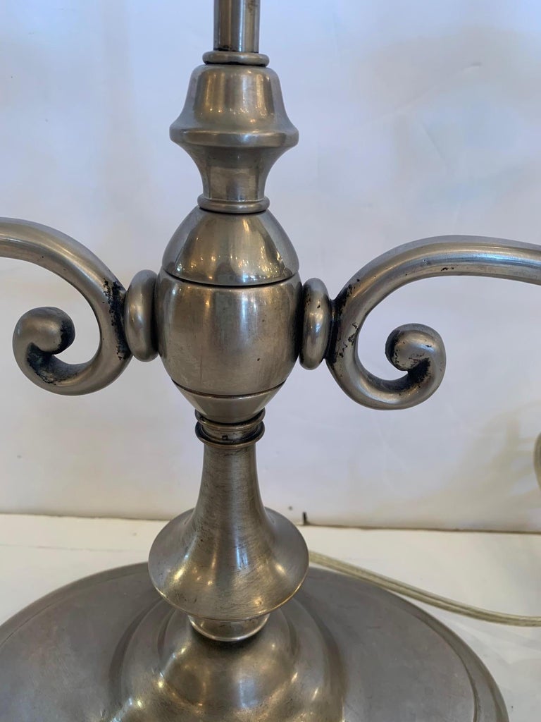 Beautiful Chapman Pewter Table Lamp For Sale at 1stDibs