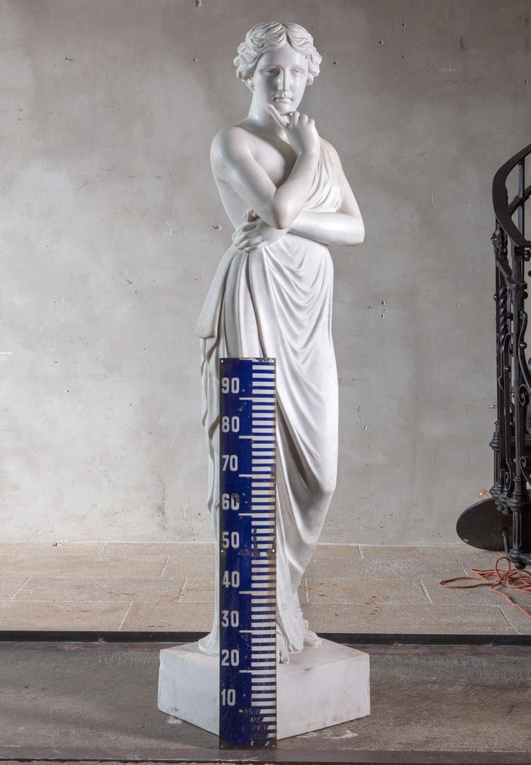 Beautiful Classical Hand Carved Life-Sized Statue of Venus at 1stDibs