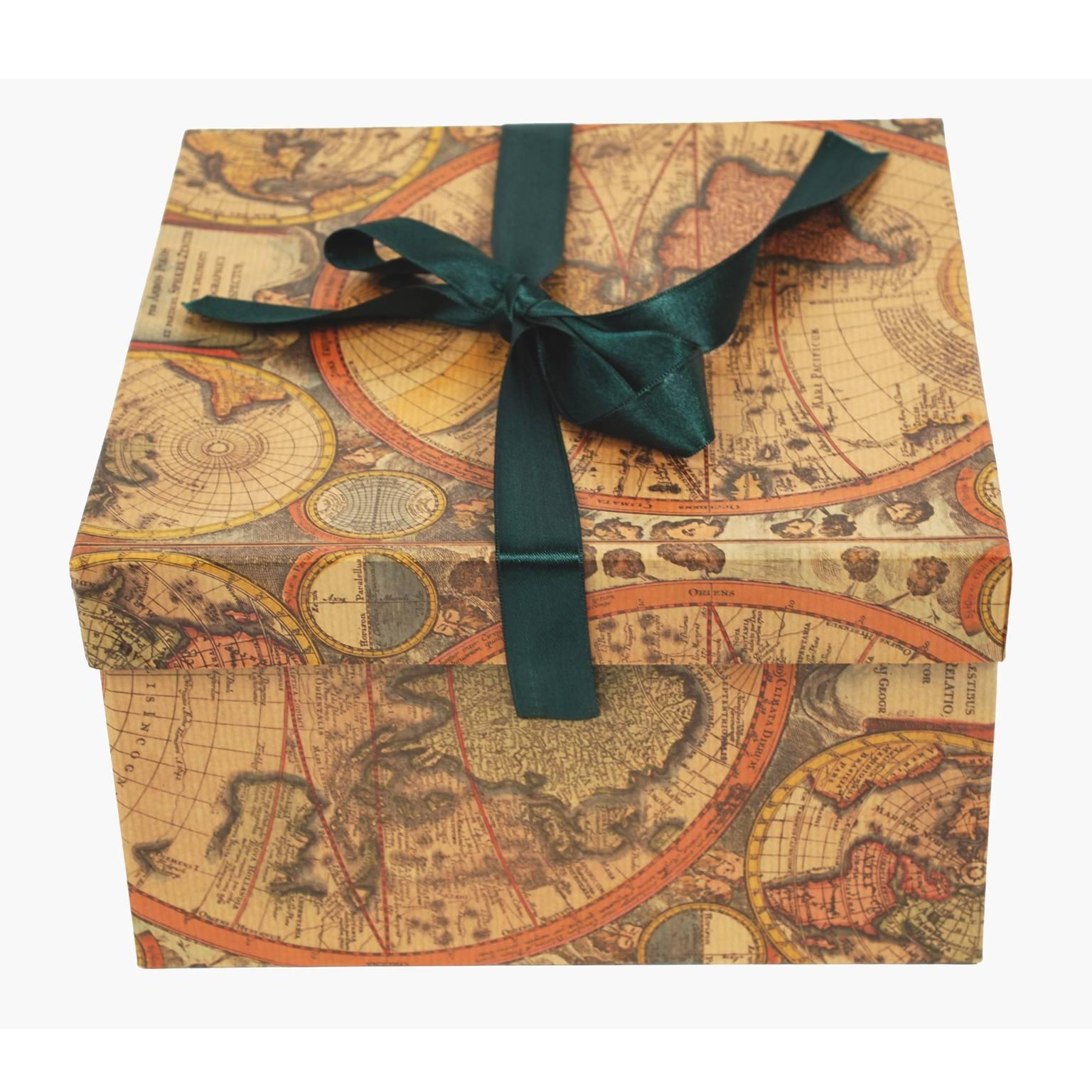 Beautiful Compasses Mahogany Box, 1858 at 1stDibs