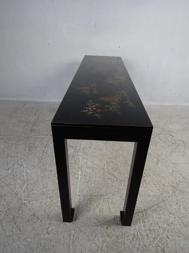 Beautiful Contemporary Asian Style Console Table For Sale at 1stDibs