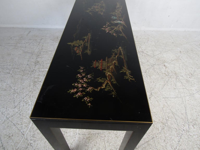 Beautiful Contemporary Asian Style Console Table For Sale at 1stDibs