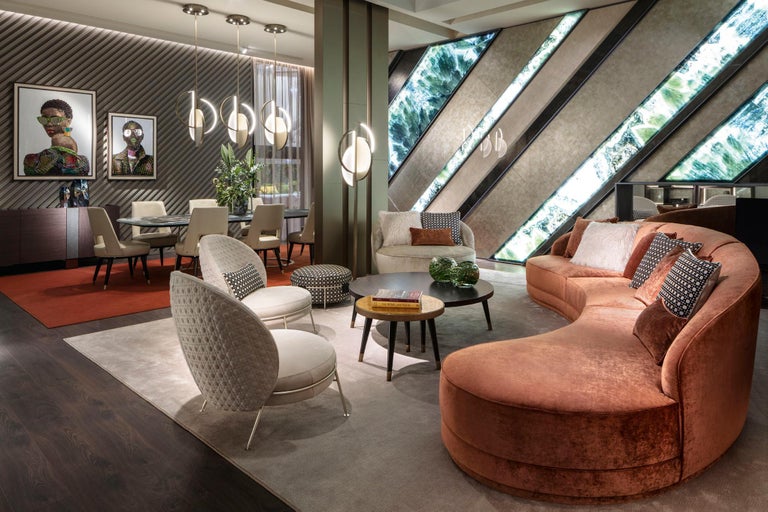 Beautiful Contemporary Sofa Frame Made Steel Pipes and Wood For Sale at ...