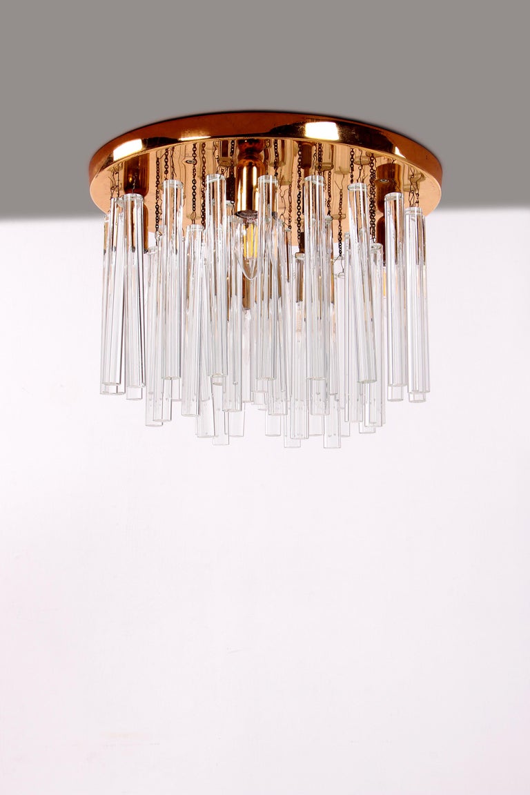 Beautiful crystal chandelier or ceiling lamp 1960, Germany For Sale at ...
