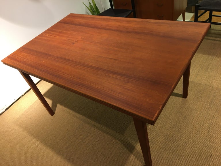 Beautiful Danish Teak Dining Table with Dutch Pull Out Plates For Sale ...