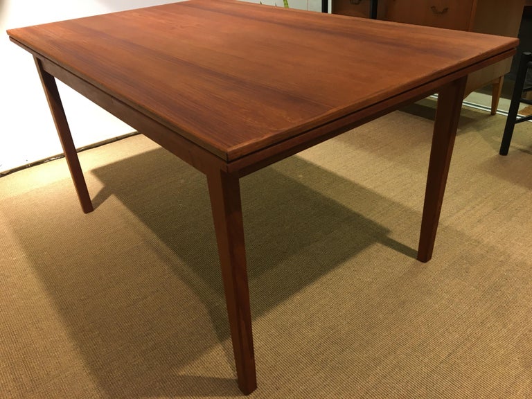 Beautiful Danish Teak Dining Table with Dutch Pull Out Plates For Sale ...