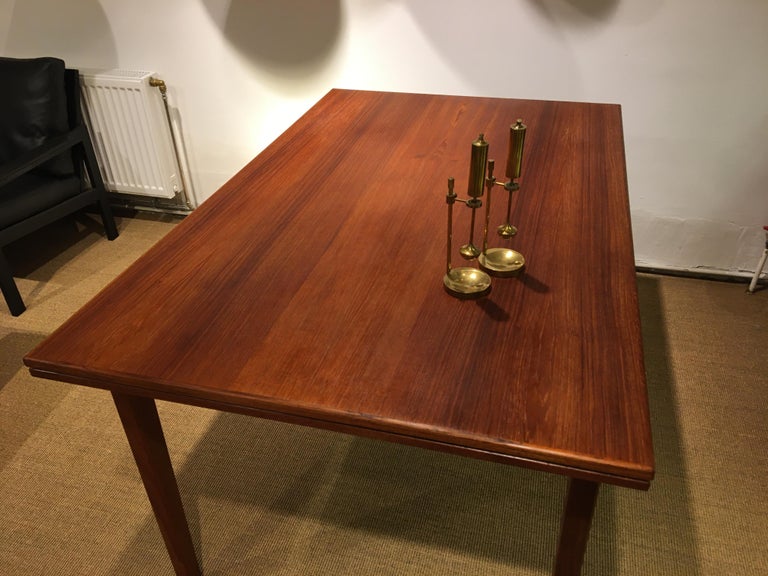 Beautiful Danish Teak Dining Table with Dutch Pull Out Plates For Sale ...