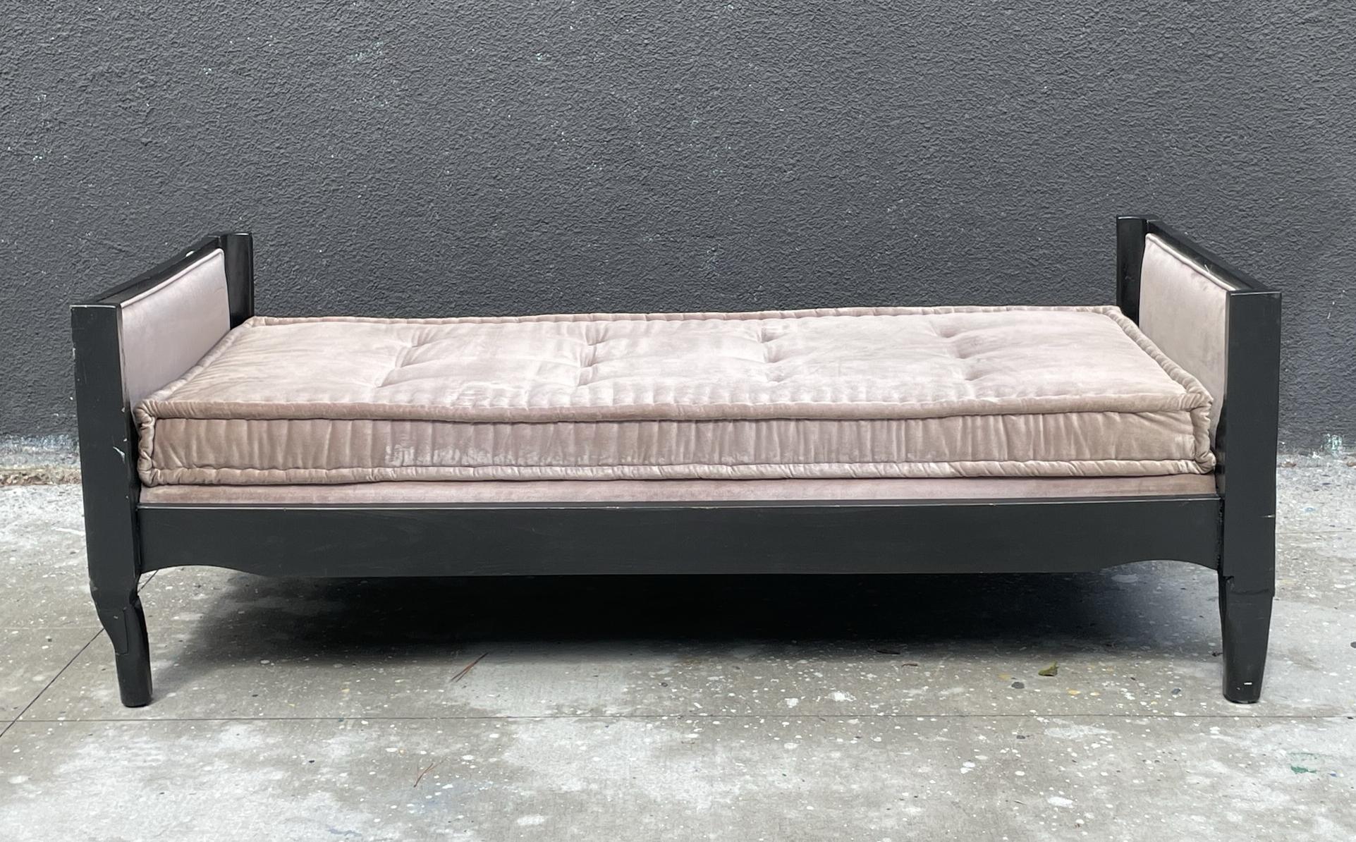 Beautiful Day Bed with Solid Wood Frame and Tufted Cushion at 1stDibs