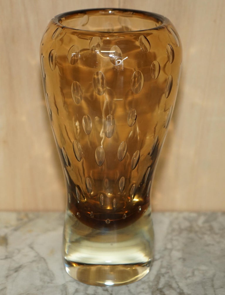Beautiful Decorative Custom Made Decorative Glass Vase with Air Bubble ...