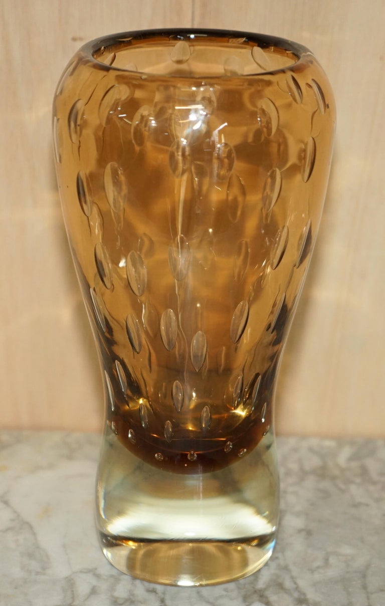 Beautiful Decorative Custom Made Decorative Glass Vase with Air Bubble ...