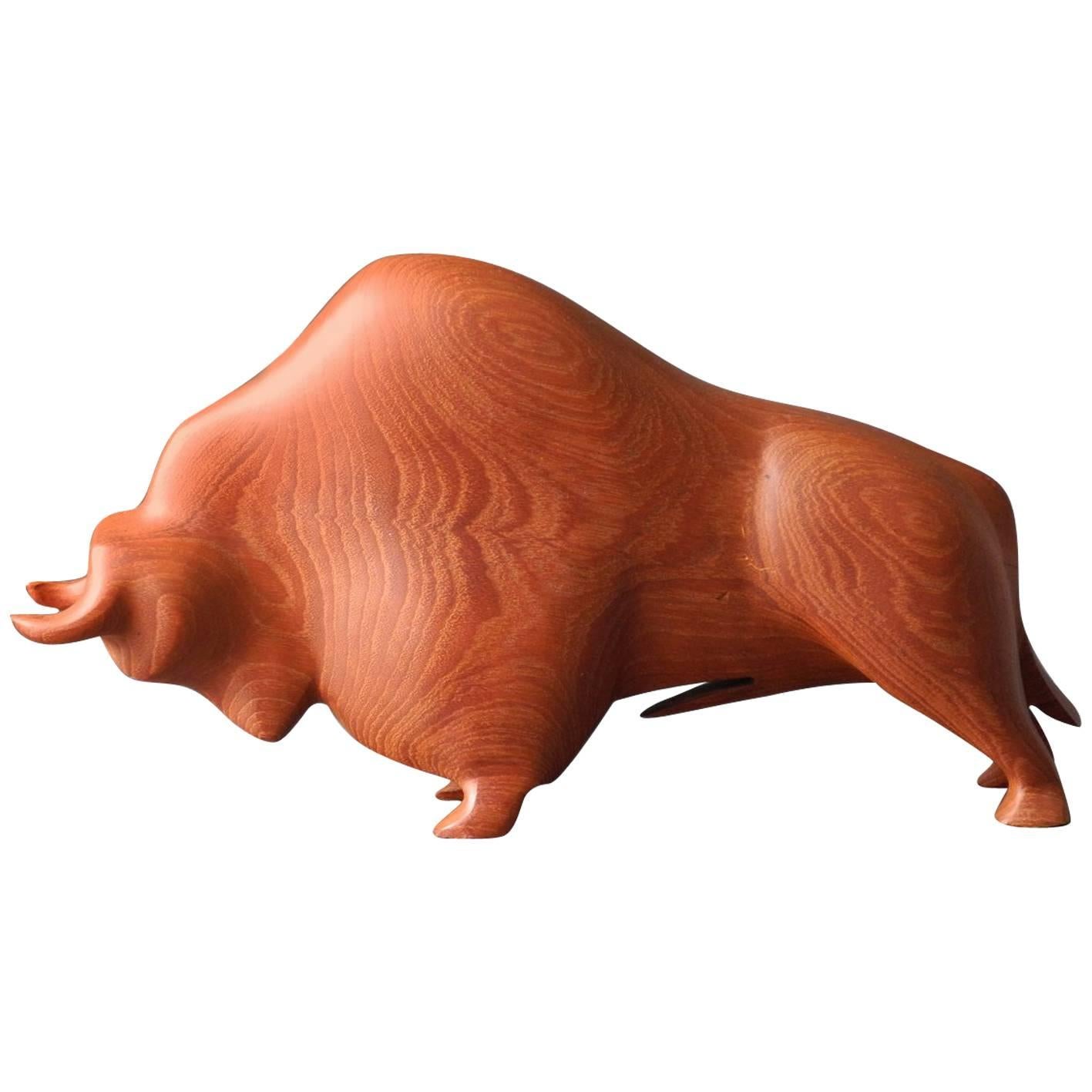 Large Vintage Bison Figurine by Otto Keramiek, circa 1960s-1970s For ...