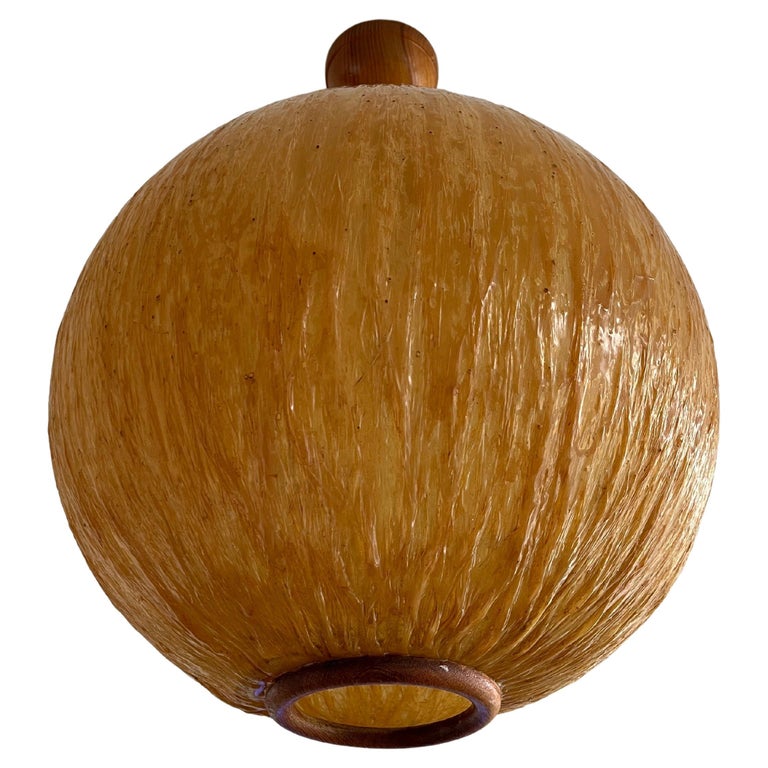 Beautiful design Midcentury XXL Cocoon Resin pendant 1950s For Sale at ...