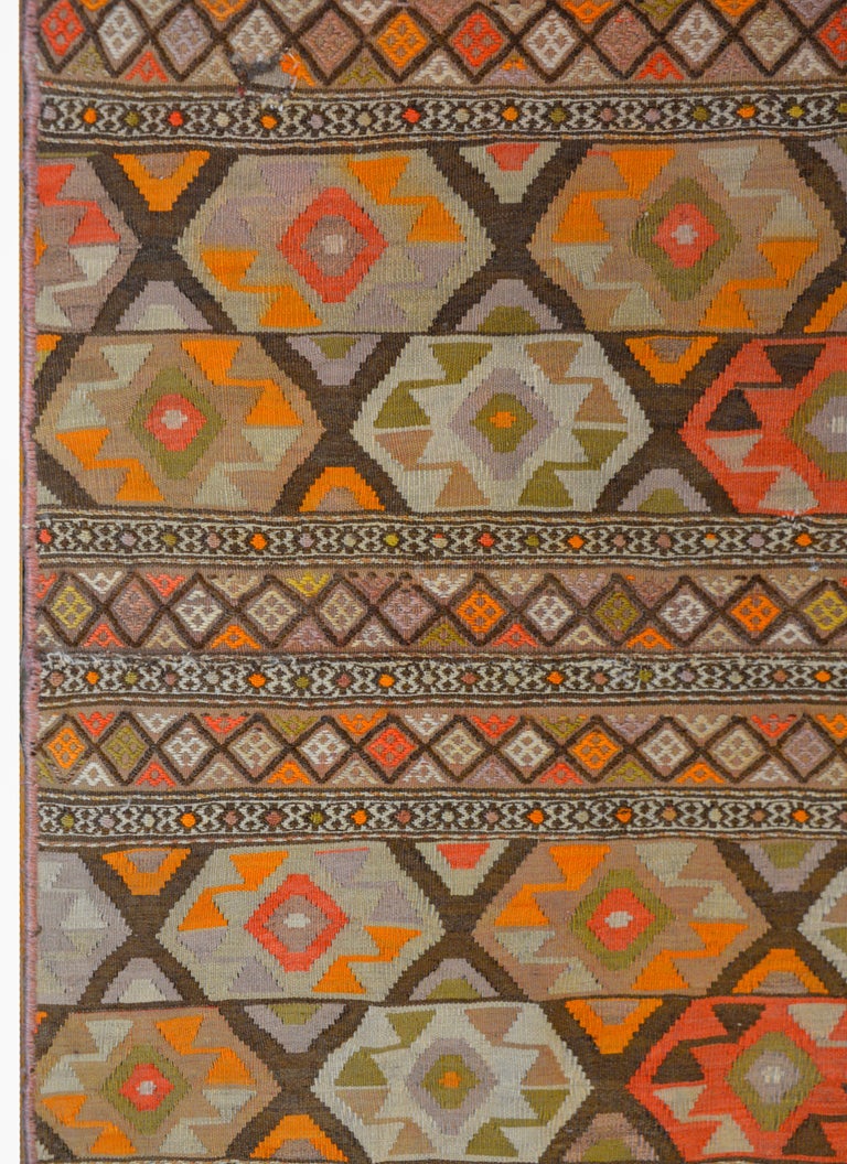 Beautiful Early 20th Century Shahsevan Kilim Rug For Sale at 1stDibs