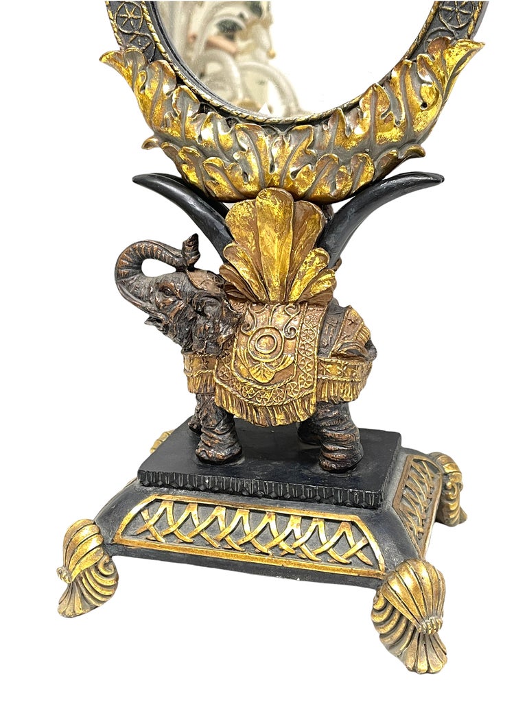 Beautiful Elephant Stand Vanity Table Mirror circa 1980s Germany For ...