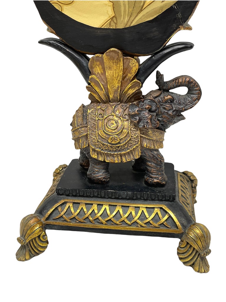 Beautiful Elephant Stand Vanity Table Mirror circa 1980s Germany at 1stDibs
