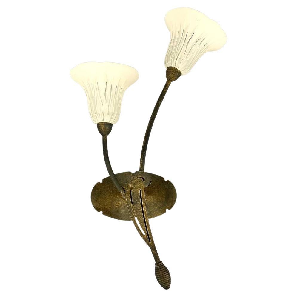 Vintage Faux Coral Sconce with Shade For Sale at 1stDibs | coral shade