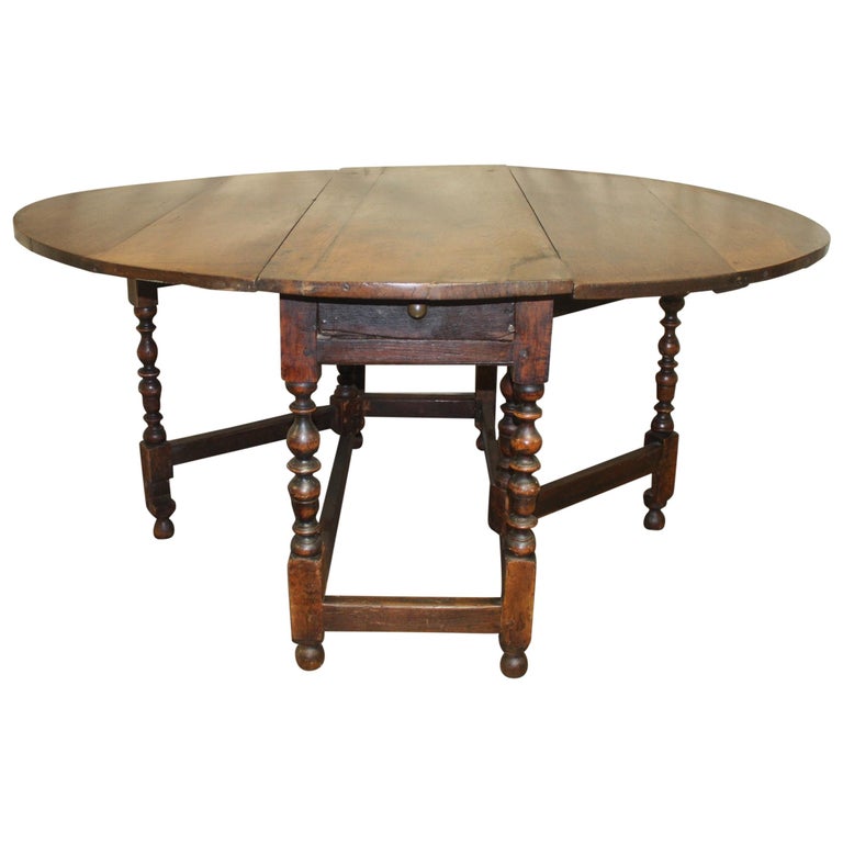Beautiful French 18th Century Drop-Leaf Table at 1stDibs