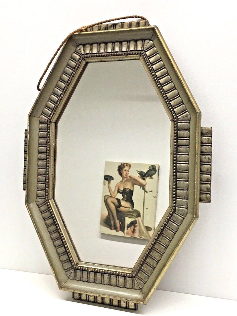 Beautiful French Art Deco Wood and Glass Wall Mirror France, 1930s at ...
