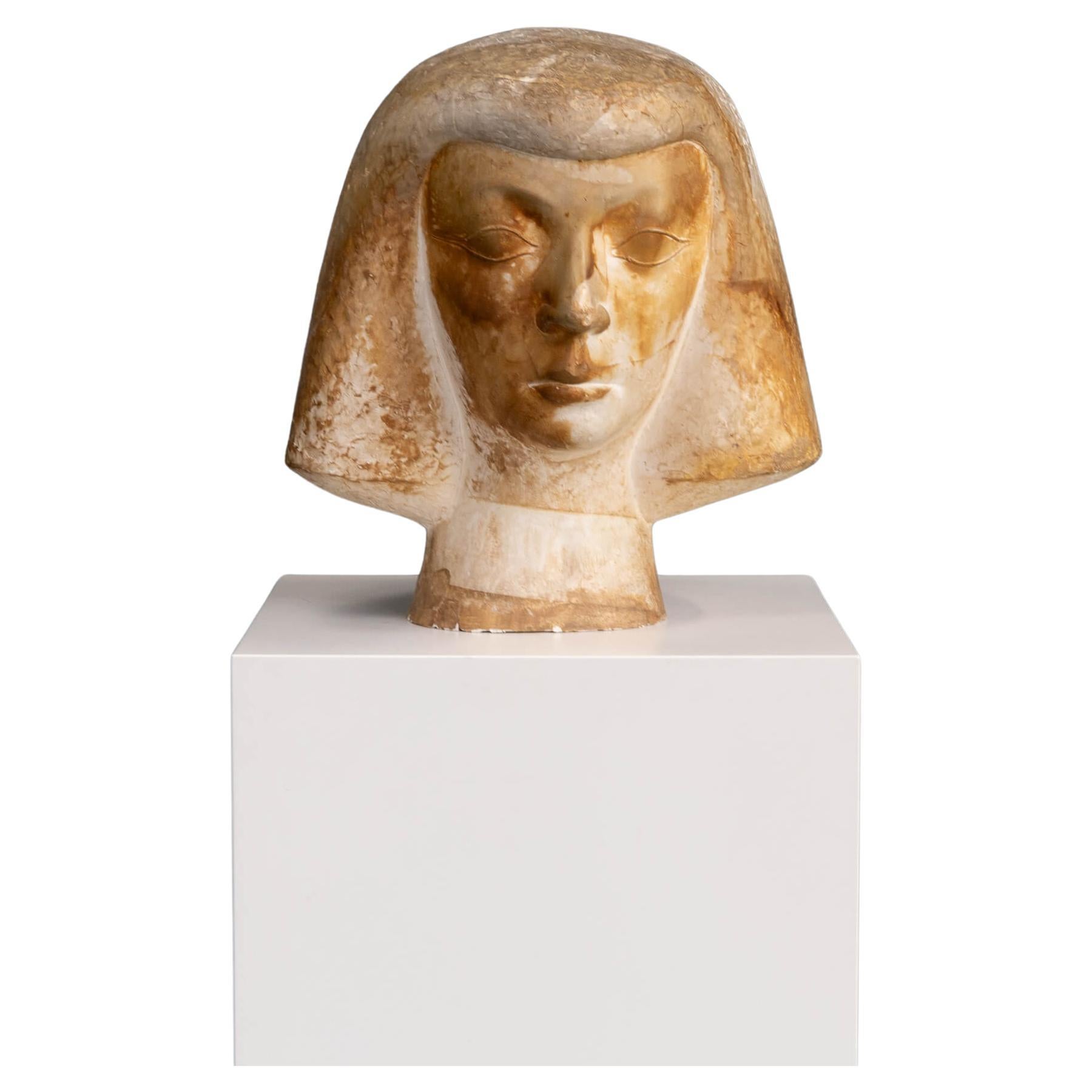 Beautiful french head sculpture by Aoussauti at 1stDibs