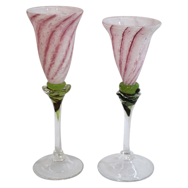 Beautiful Glasses on the Leg For Sale at 1stDibs