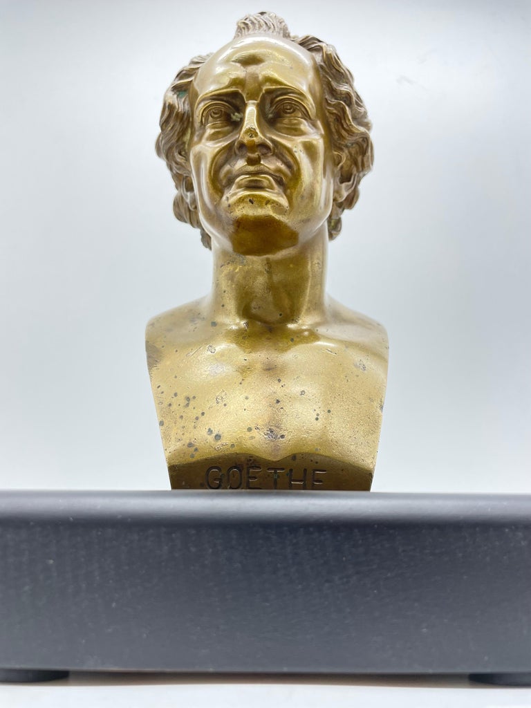 Beautiful Goethe Bust, Bronze Around 1910, Germany For Sale at 1stDibs