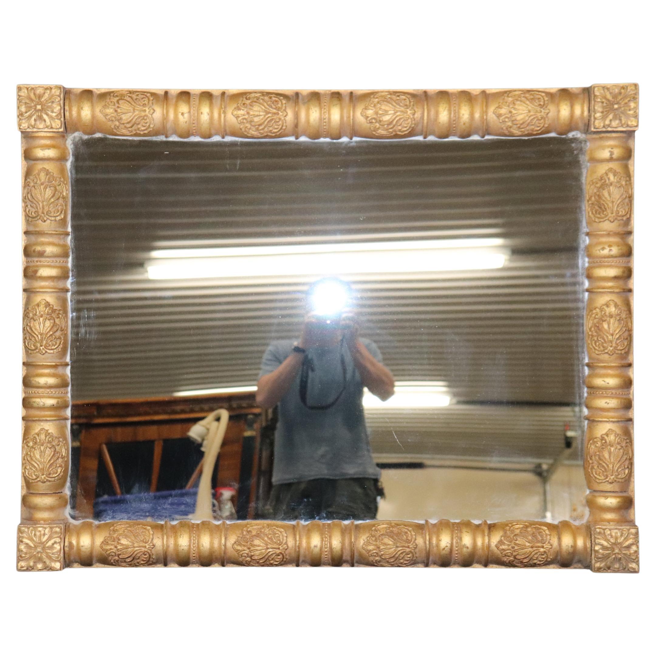 Beautiful Gold Leafed Gilded Carved Wall Mirror by Interiors Inc For ...